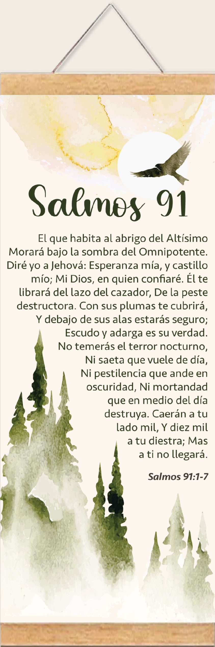 Pergamino Salmos 91; Salmos 91:1-7 - Palabra De Dios